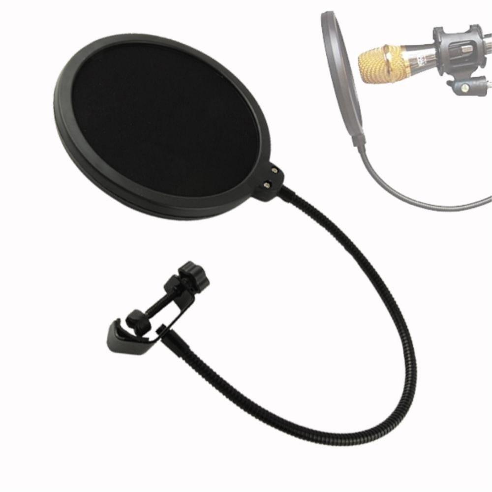 Buy Studio Microphone Mic Wind Screen Pop Filter/Swivel Mount/Mask ...