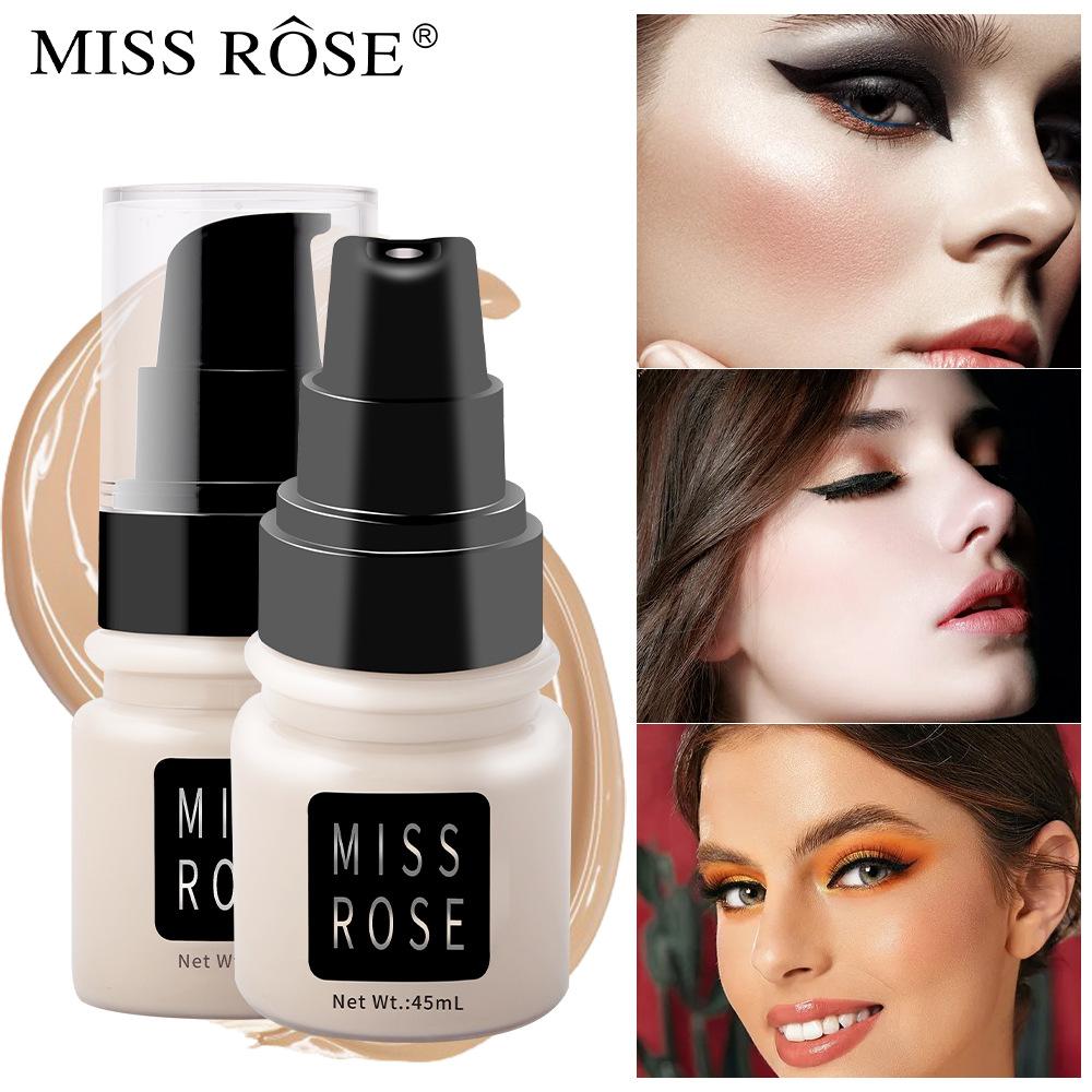 Buy MISS ROSE 45ml/pc Exquisite Girl Oil Control Foundation Isolated ...