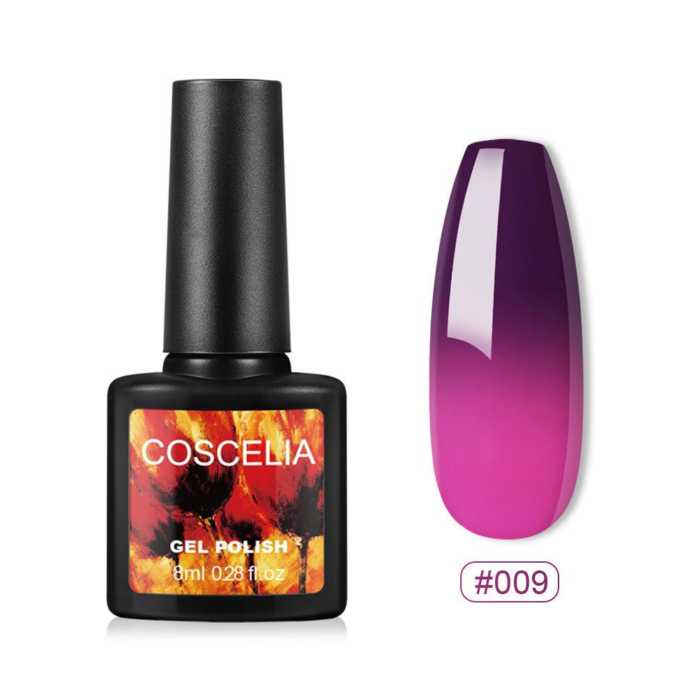 Buy COSCELIA Temperature Changing Gel Polish 8ML Thermal Color Changing ...