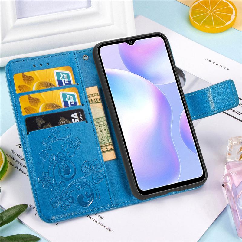 Buy For Xiaomi Redmi 9 Case Flip Magnetic Leather Phone Bag Cases For ...