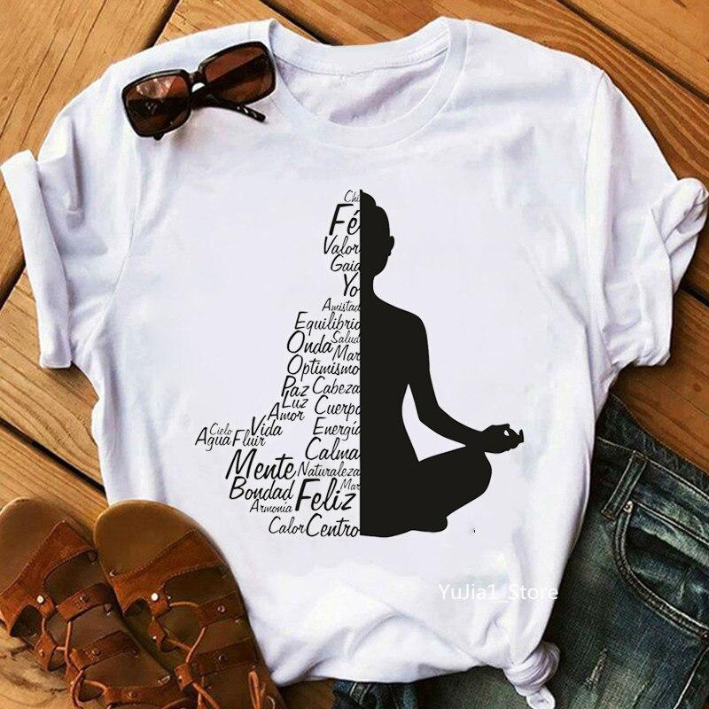 Cheap Zen Hobo Boho Paix T-Shirt Women Buddha Chakra Meditation Print ...