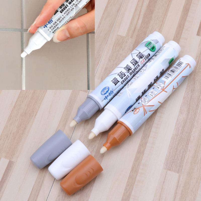 Buy Grout Pen Tile Gap Repair 3 Colors Pen White Tile Refill Waterproof ...
