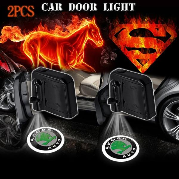 2Pcs Ghost Shadow Light LED Car Door Projector Light Logo for Hyundai ...