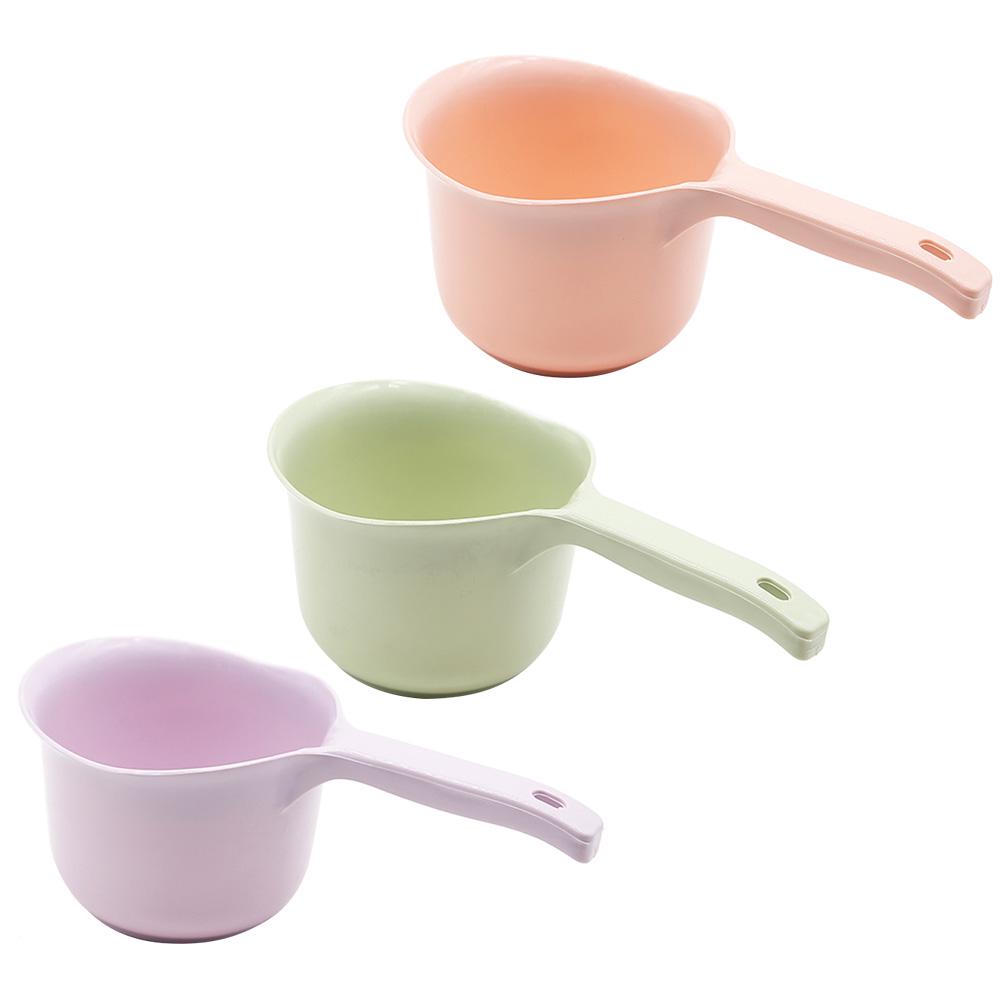 Buy 3pcs Kitchen Long Handle Water Ladle Plastic Bathroom Bailer Water ...