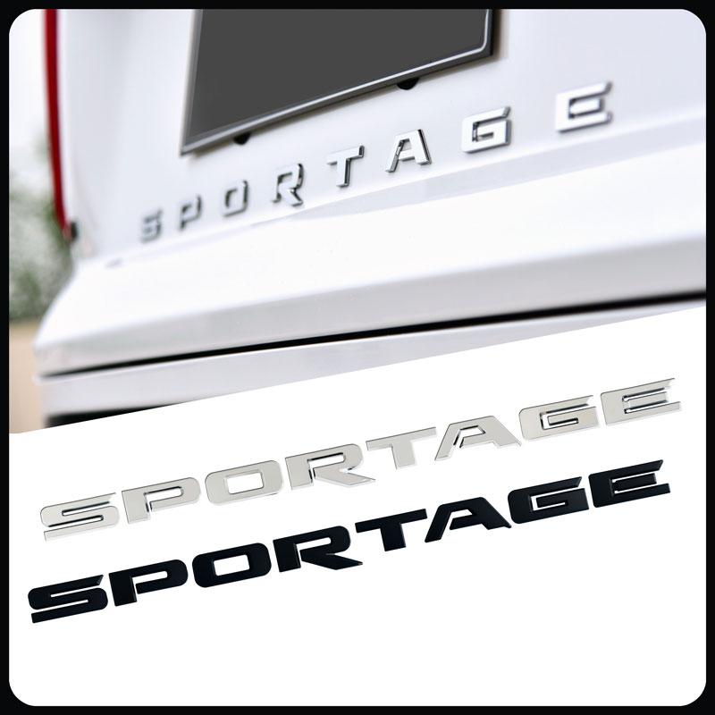 Buy 1pcs 3D ABS SPORTAGE Car Letter Rear Tailgate Trunk Decals Emblem ...