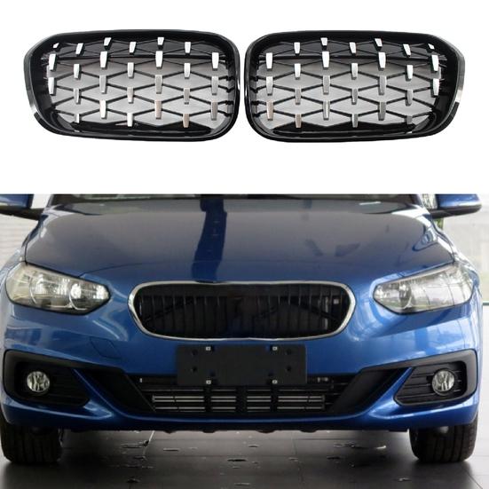 2Pcs Front Center Grille 51137371685 Grill Heat-resistant Semi ...