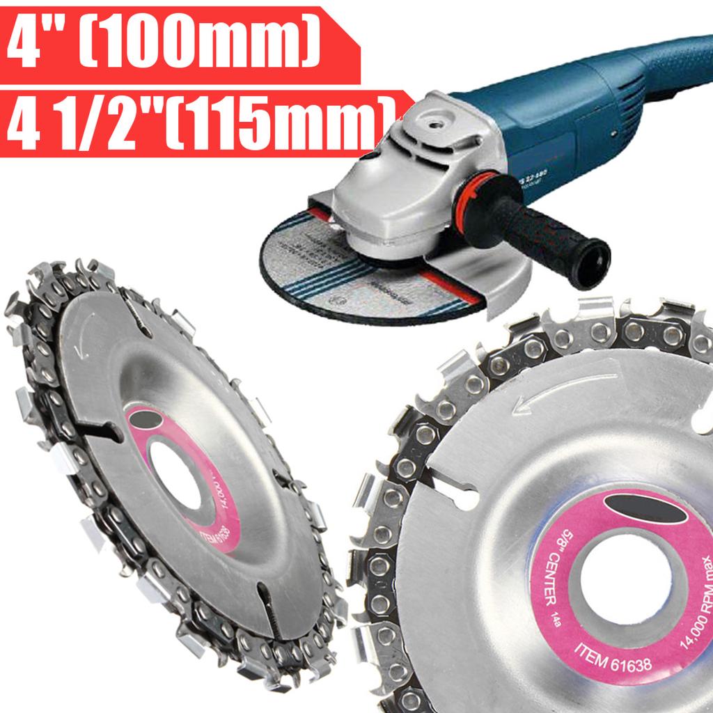 Buy Steel 22 Teeth 4" Cut Grinder Disc & Chain for 4"/4.5" Angle ...