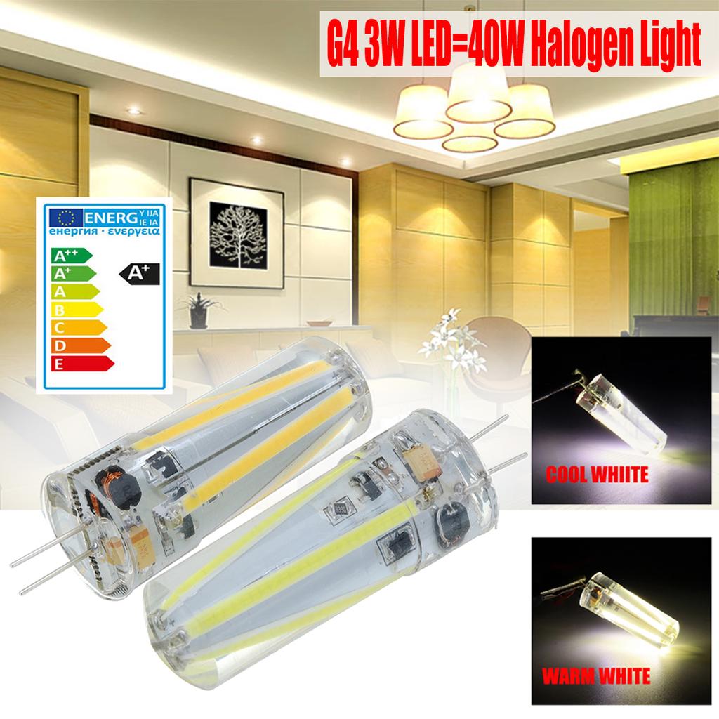 Buy NEW 4 Filament LED G4 COB Light 3W 400 Lumens Gel Lamp Bulb Warm ...