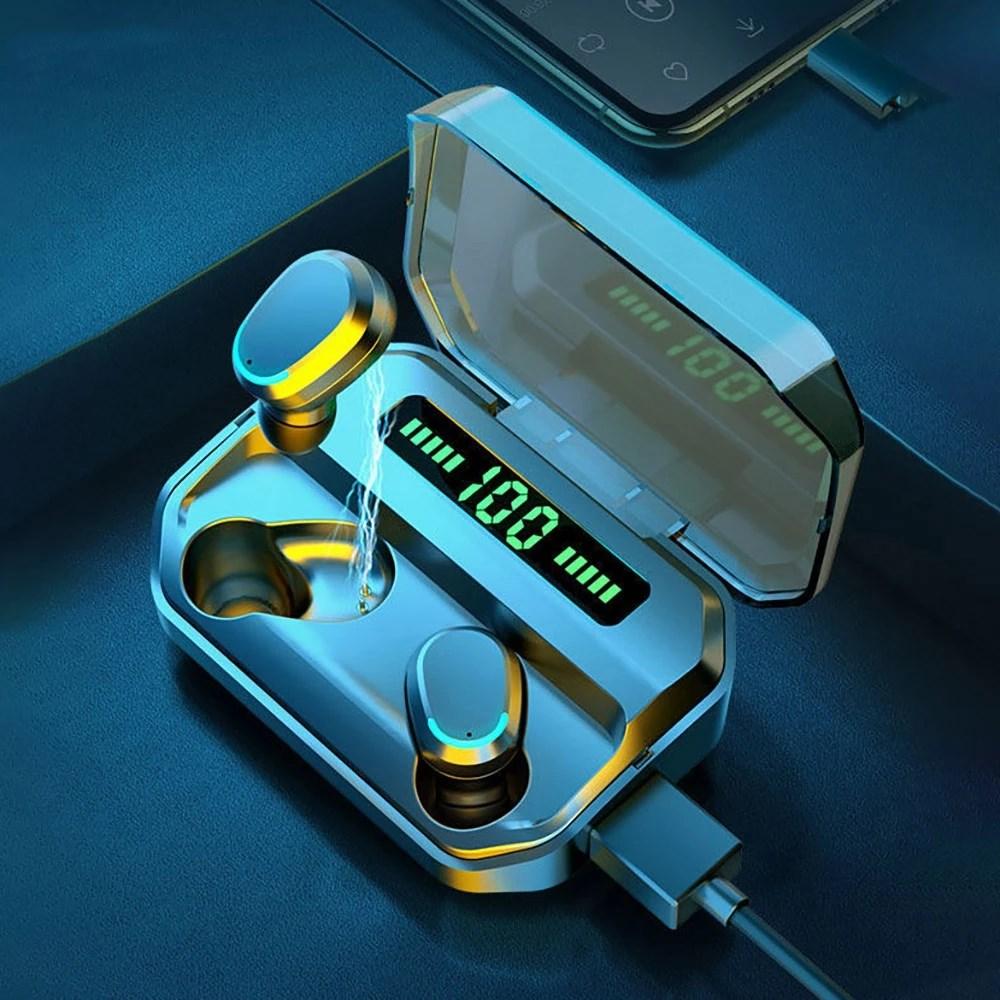 TWS LED Indicator Touch Control Wireless Bluetooth 5.0 Earphone With ...