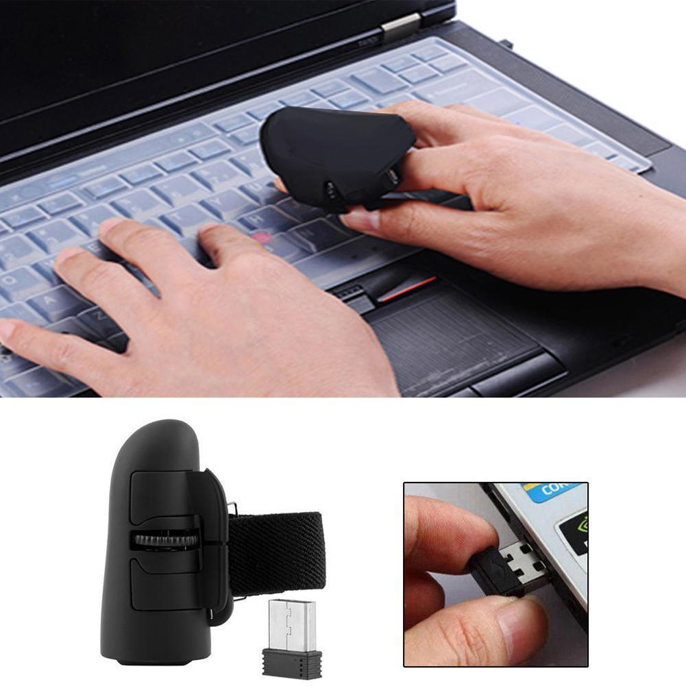 Buy Mini Wireless Usb Finger Mouse Optical Handheld Trackball Mice Ring ...