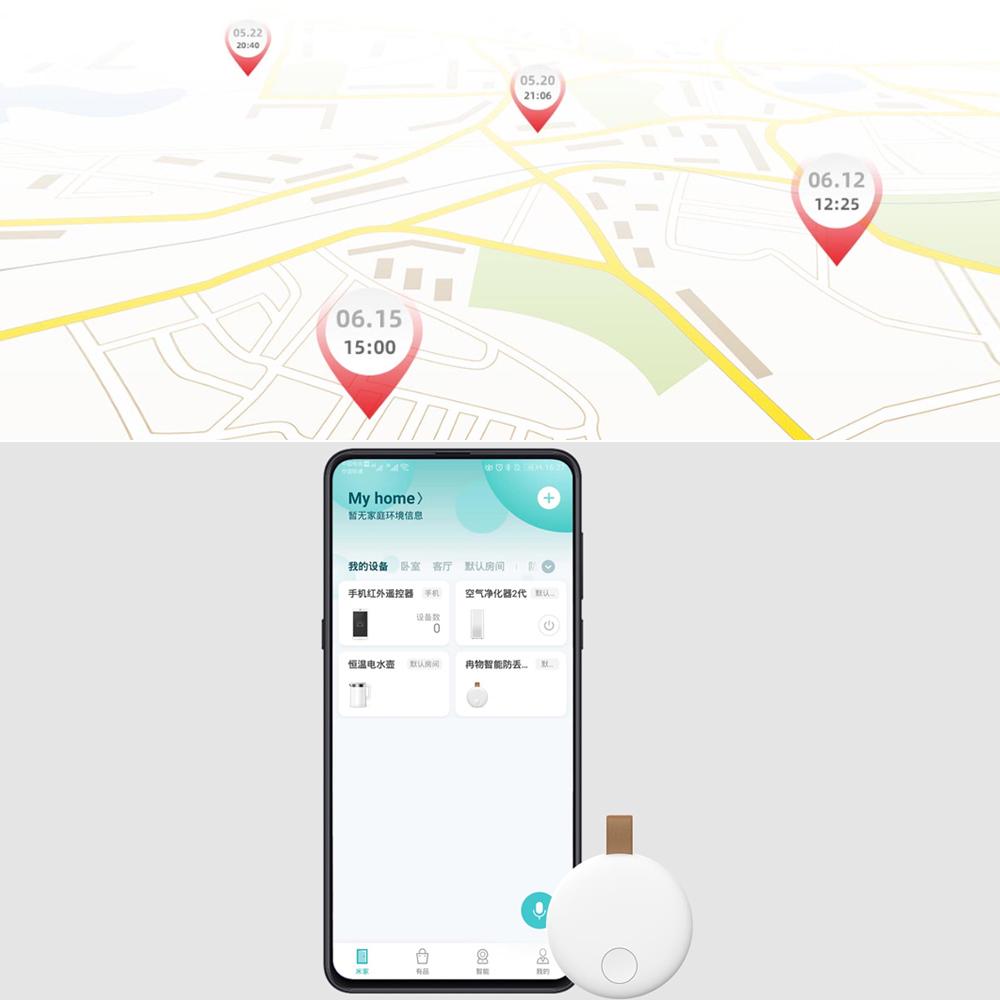 Buy Xiaomi Ranres Smart Tracker Mini Finder Wireless Two-way BT Tag ...