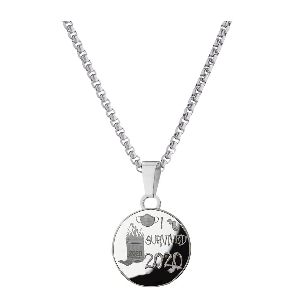 Buy [FH] I SURVIVED 2020 Commemorative Coin Necklace Memories Of The ...