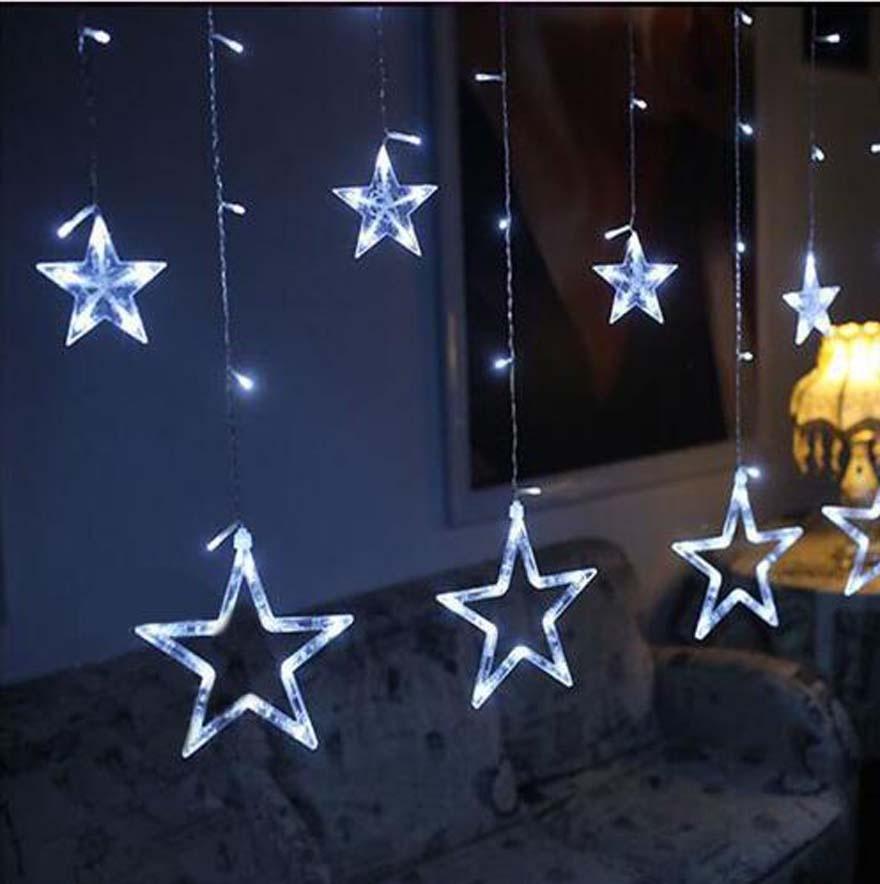 Christmas Stars Wedding Star String Partys Light LED Lights 138LEDs ...
