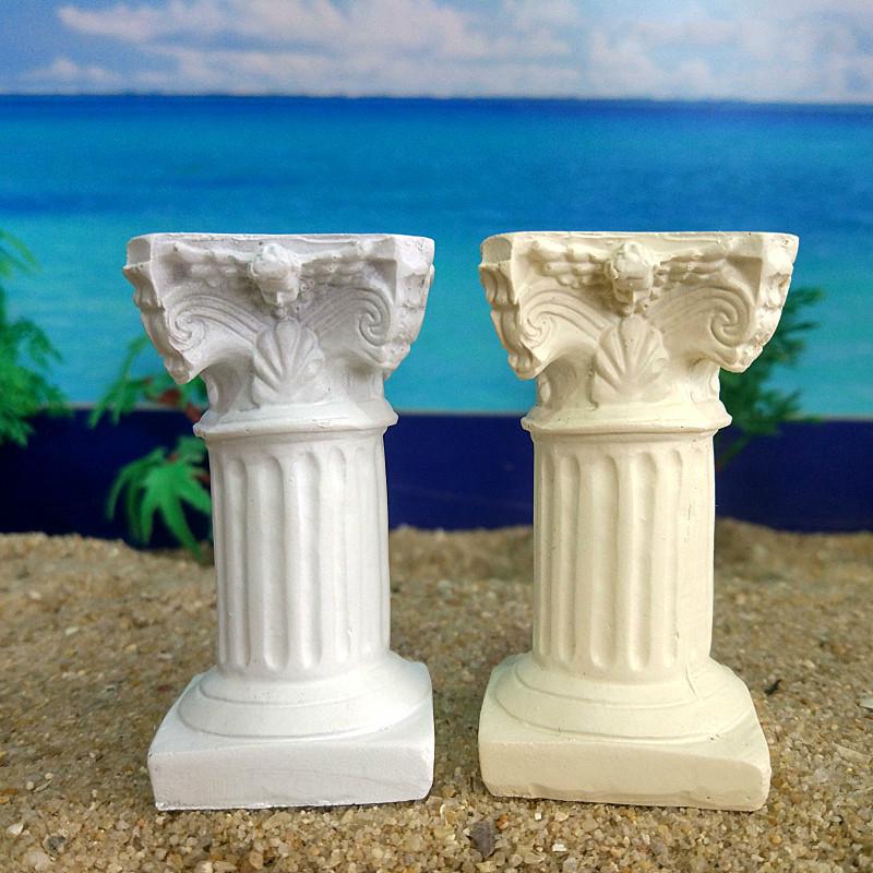 Resin Roman Column Pillar Model Miniature for Garden Diorama Yard ...