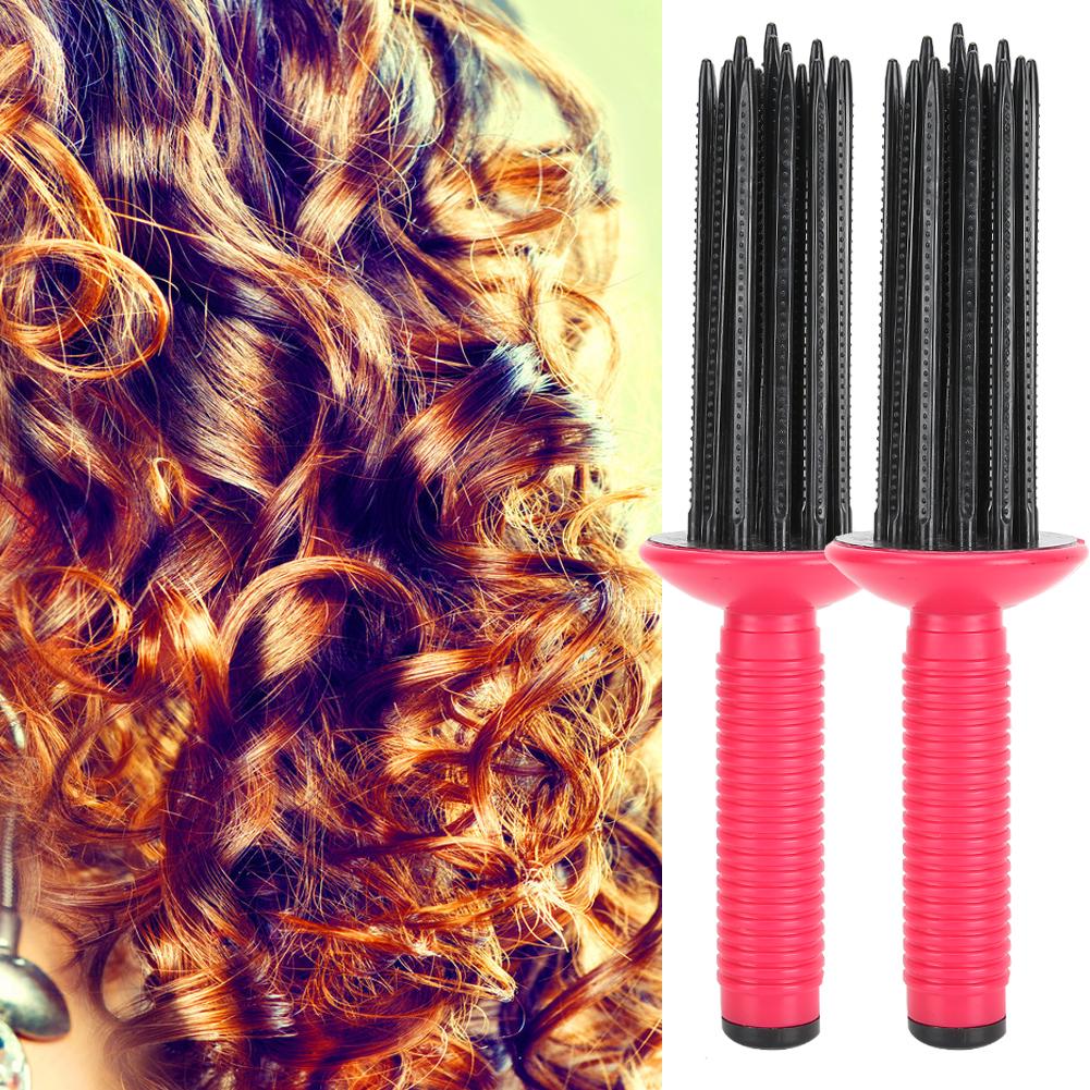 Buy Hair Curler Hair Fluffy Curling Roll Comb Anti‑Slip Curling Wand ...