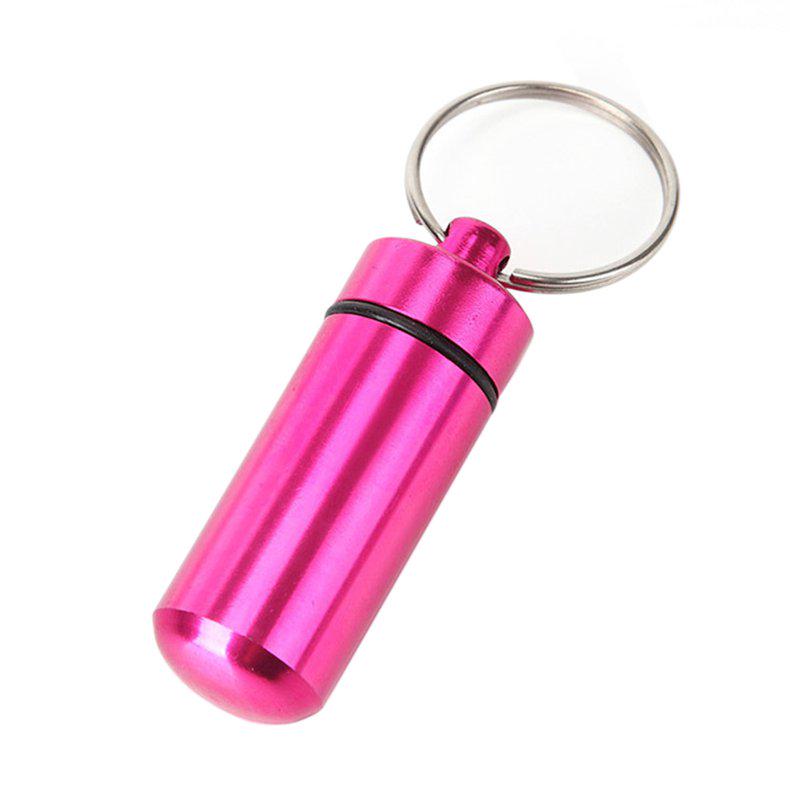 Jon Malone Waterproof Pill Box Key Rings Metal Keychain Storage Sealed ...