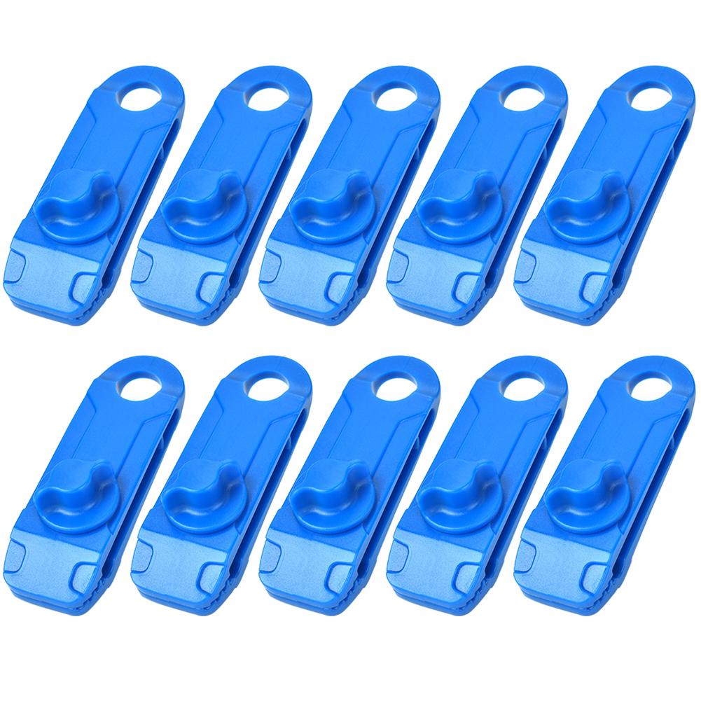 10x Outdoor Camping Hiking Tent Awning Canopy Clamp Tarp Nylon Snap ...