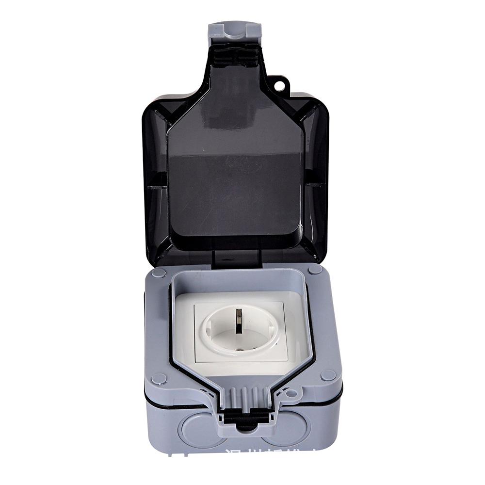 Buy EU Plug 16A Outdoor Wall Switch Socket IP66 Waterproof &Dust Proof ...