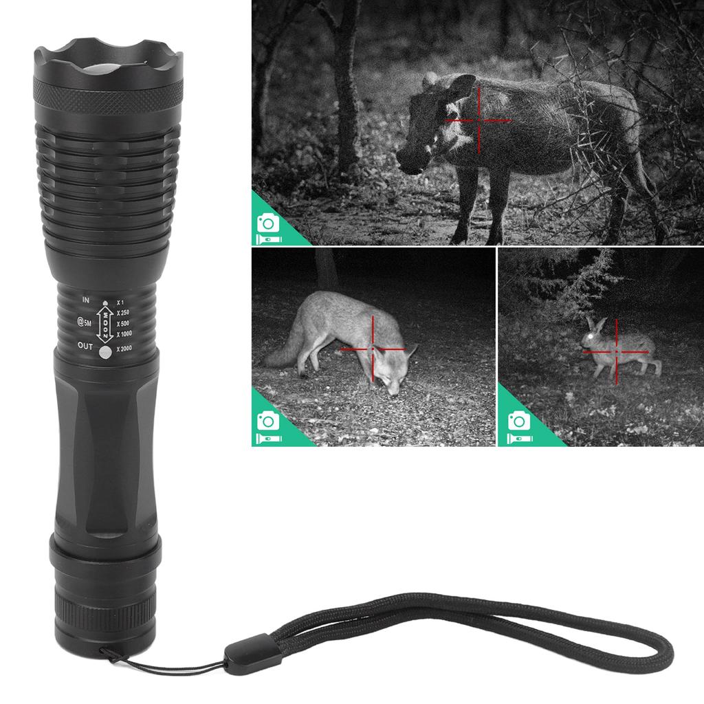 Buy IR Flashlight Aluminum Alloy 850nm Portable Night Vision Zoom ...