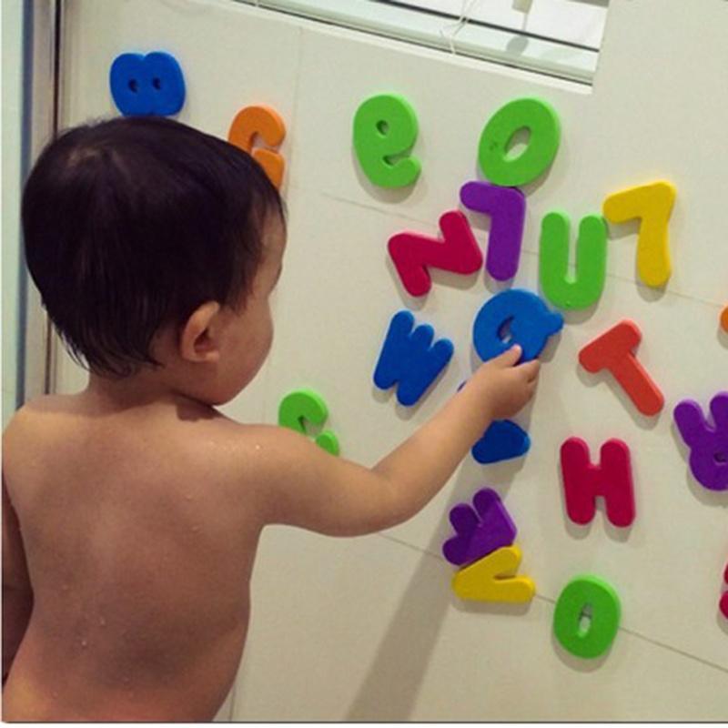 Buy 36 Pcs Baby Kids ABC 123 Sponge Foam Letters Floating Bath Tub ...
