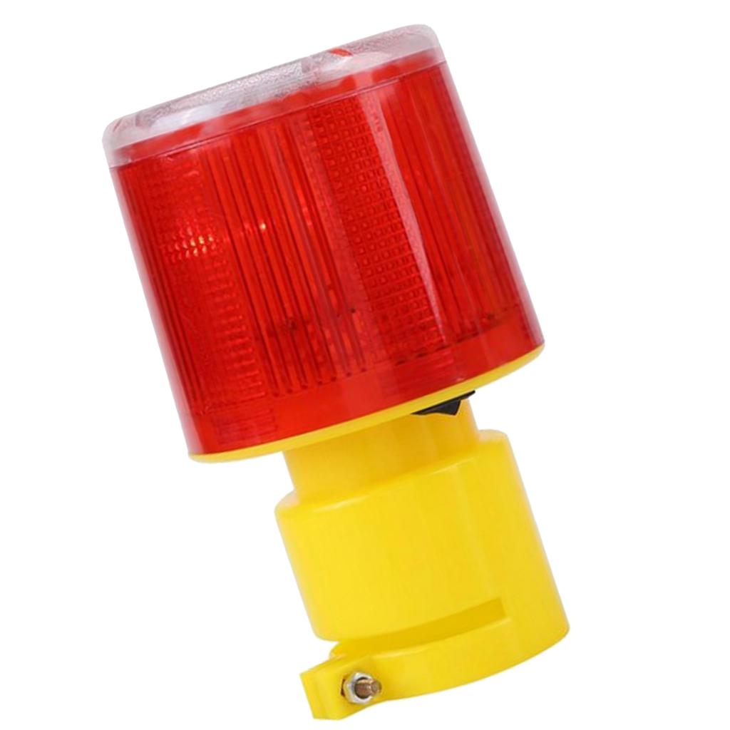 Solar LED Round Caution Warning Light Lamp Traffic Alarm Flash A-buy at ...