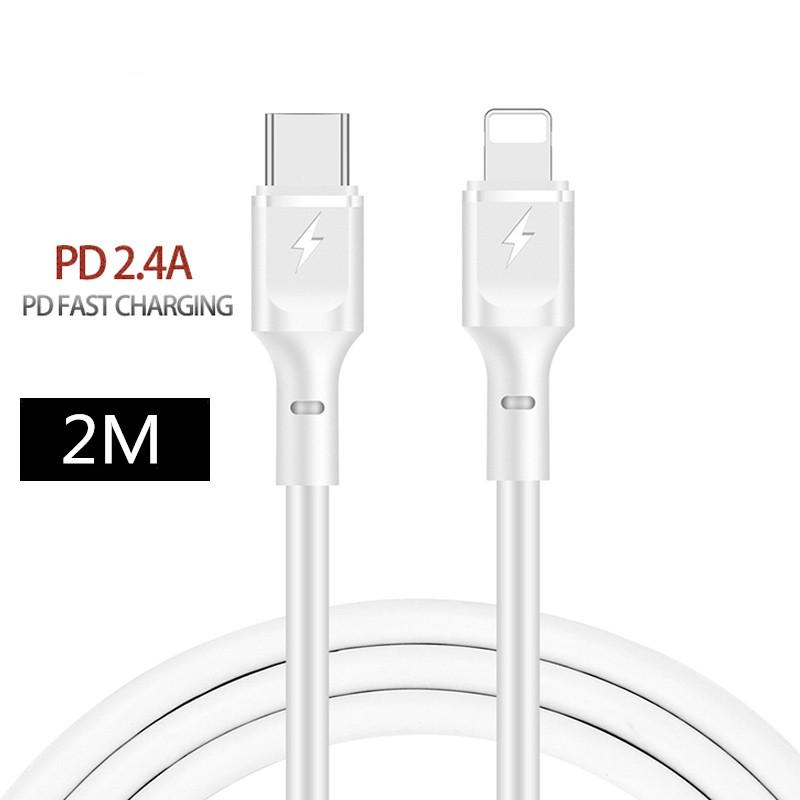 Buy PD2.4A Fast Charging Cable Adapter Type-c to Lightning for iPhone ...