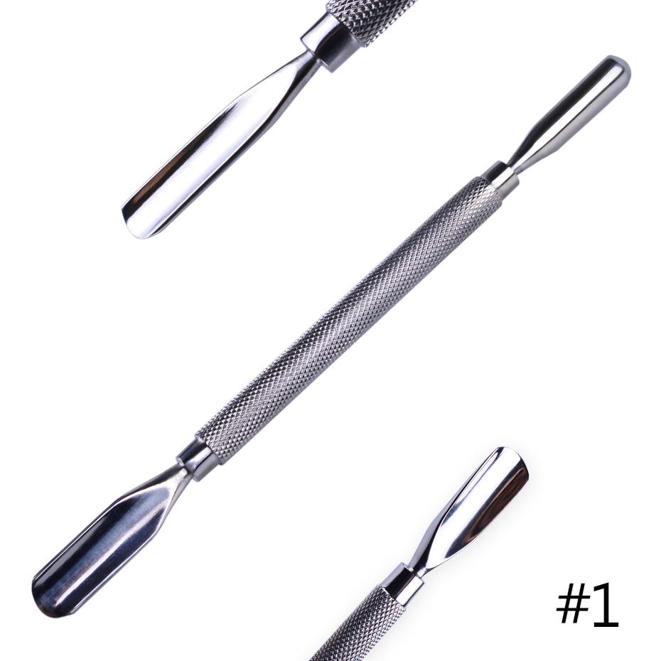 Buy Nail Cuticle Pusher Spoon Fork Push Cutter Remover Dead Skin Nail ...
