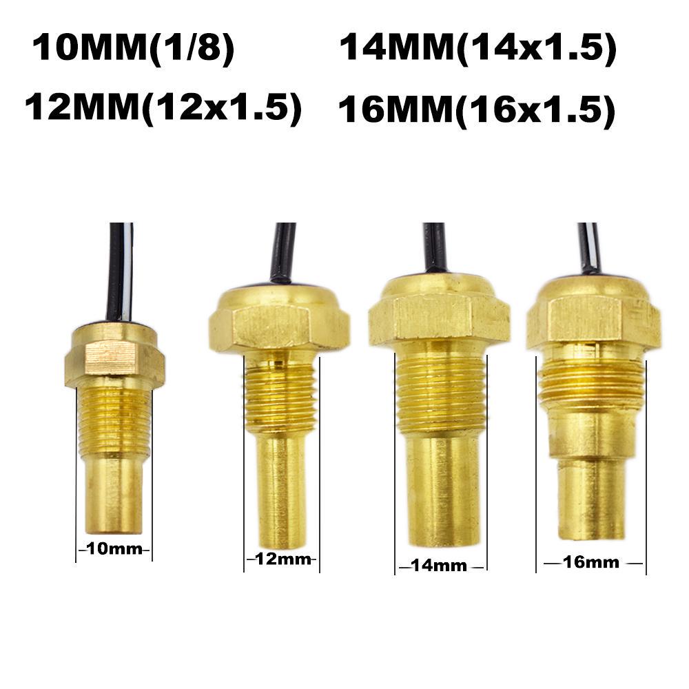 Buy Universal 12V/24V Water Temperature Temp Sensor Sender 50K Head ...