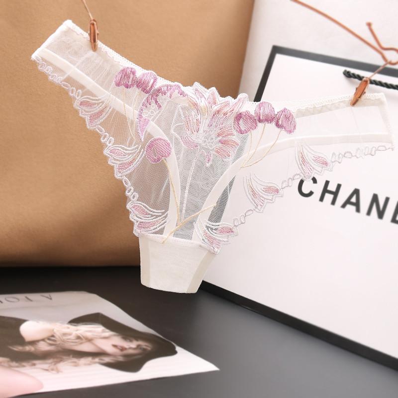 Buy Sexy Lace Sheer Mesh Fashion Thongs Women's Panties Fashion Thongs Women's Lingerie Women's ...