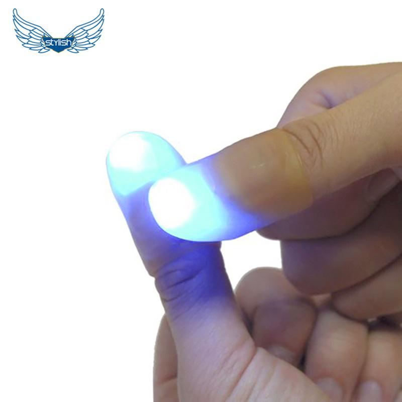 Buy 2Pcs Super Bright Light Up Thumbs Fingers Trick Appearing Light ...