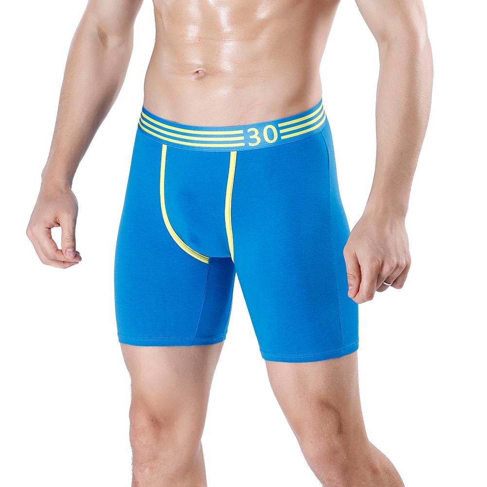 Men Long Leg Boxer Trunk Sport Breathable Bulge Pouch Shorts Underpants ...