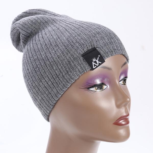 Buy Cotton Blends Hip Hop Beanies Winter Cap Knitted Hat Unisex Solid ...