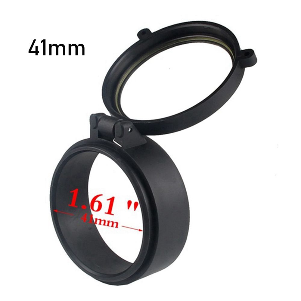Buy 30-67mm Dust-proof Rifle Scope Lens Cover Flip Up Cap Objective ...