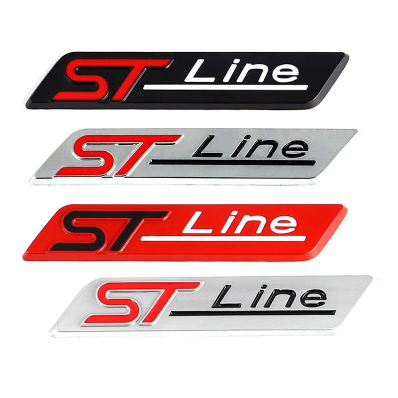 3D Car Sticker ST LINE Logo Emblem Sport Badge Auto Decal for kuga 2018 ...