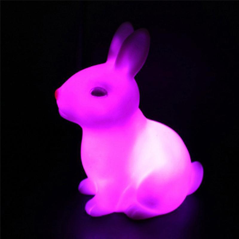 Buy Cute Rabbit 7 Colourful Animal Shape LED Night Light Decoration ...