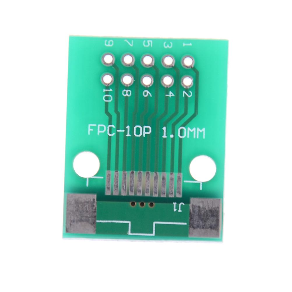 1Pcs 10 Pin 0 5 Mm Ffc Fpc Zu 10P Dip 2 54 Mm PCB Konverter Board