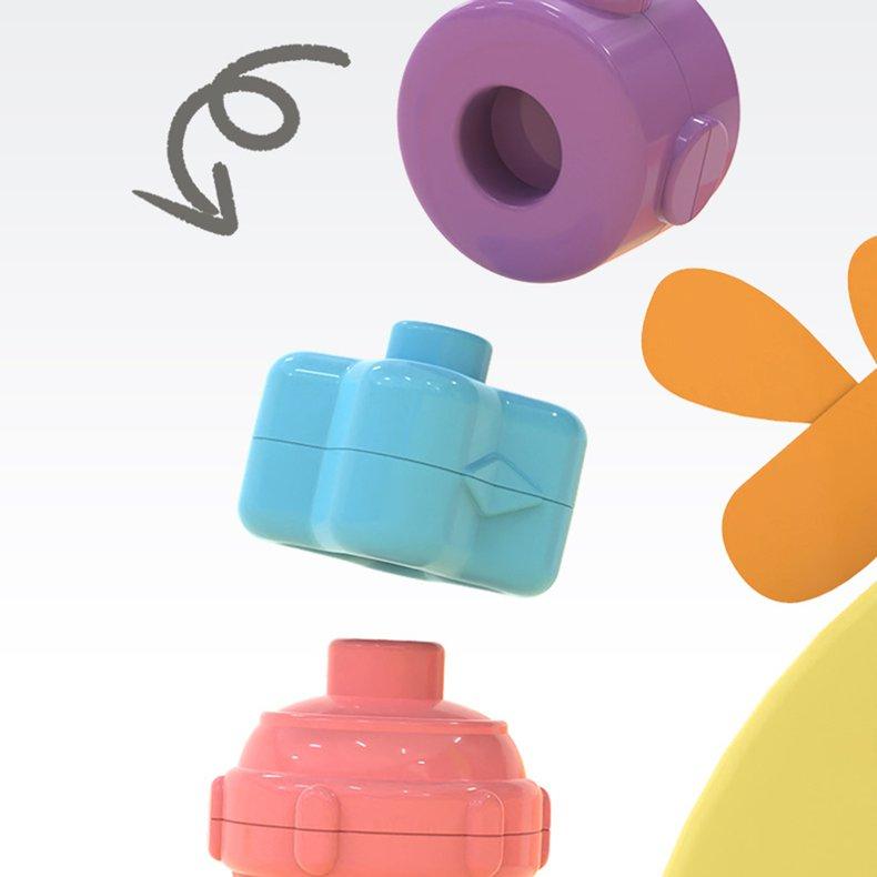 Buy Rainbow Hand Grab Building Block Toy Brick Cube Early Educational ...