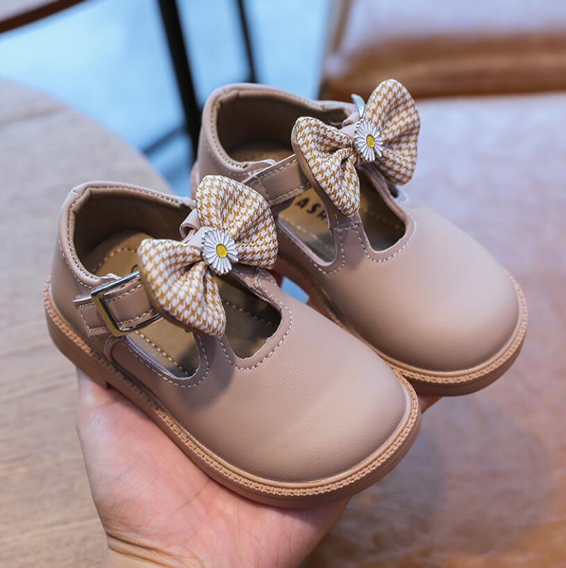 Buy Spring Girls Leather Shoes Cut -Outs Retro Kids Sport Shoes For ...