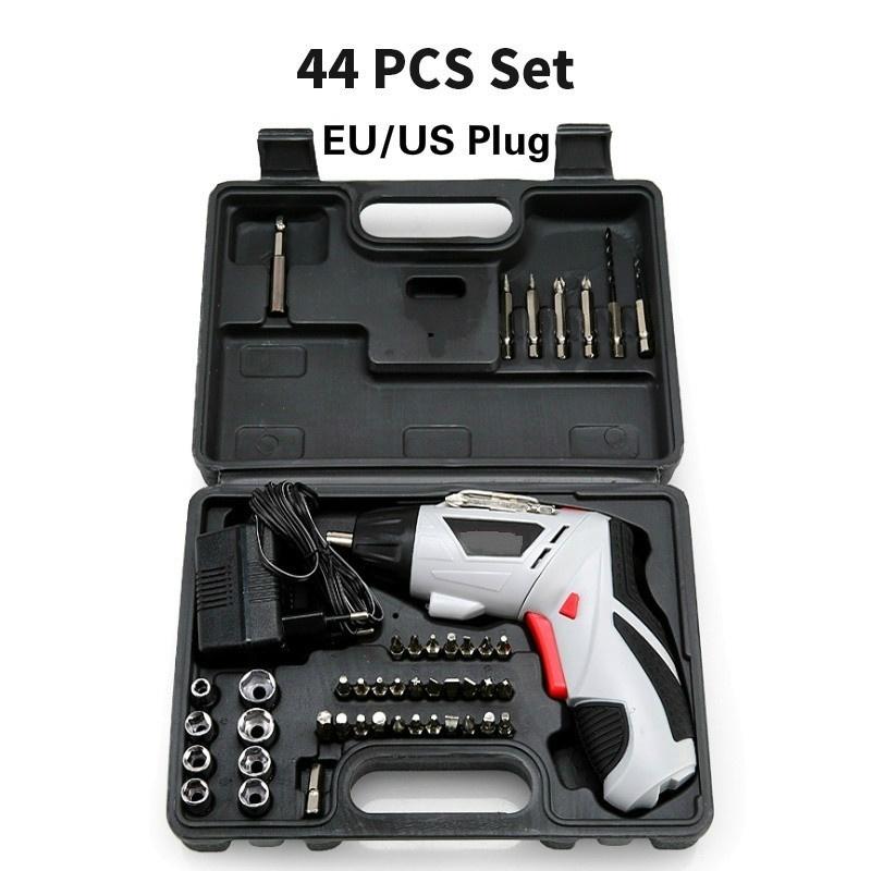 Buy 7/44PCS Mini Handhold Adjustable Electric Screwdriver Wireless ...