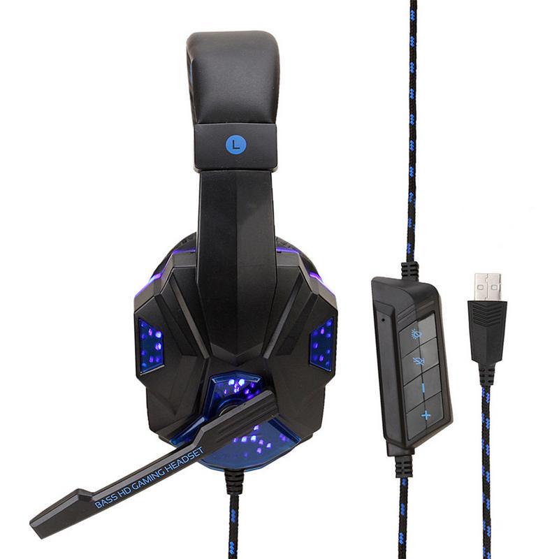 Soyto SY830 MV 7.1 Channel USB Gaming Headset Luminous Headphone with ...