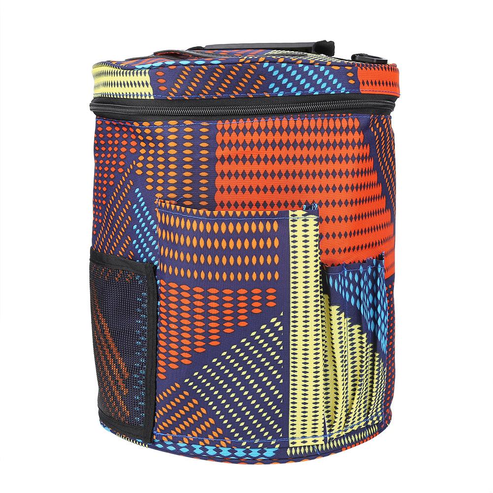 Buy Cylinder Storage Bag Knitting Yarn Wool Crochet Tool Organizer ...