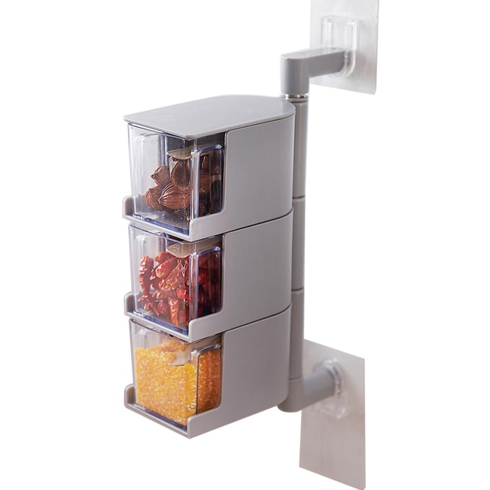 Cumpără 2/3/4-Tier rotative de perete agățat de condimente Caseta de ...