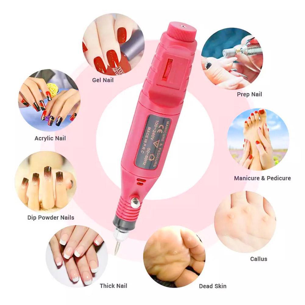 Cheap Manicure Milling Cutter Set Portable Nail Sharpener Machine ...