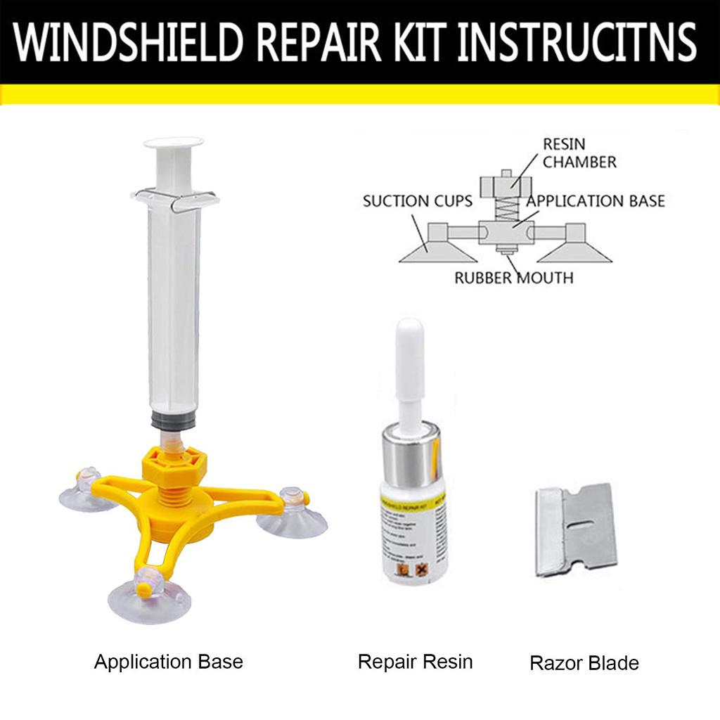 Buy Windscreen Windshield Repair Tool Set DIY Car Wind Glass Kit For ...