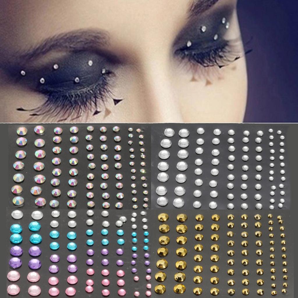 Buy 81Pcs Eye Shadow Diamond Glitter Eye Nail Art Jewelry Tattoo Makeup ...