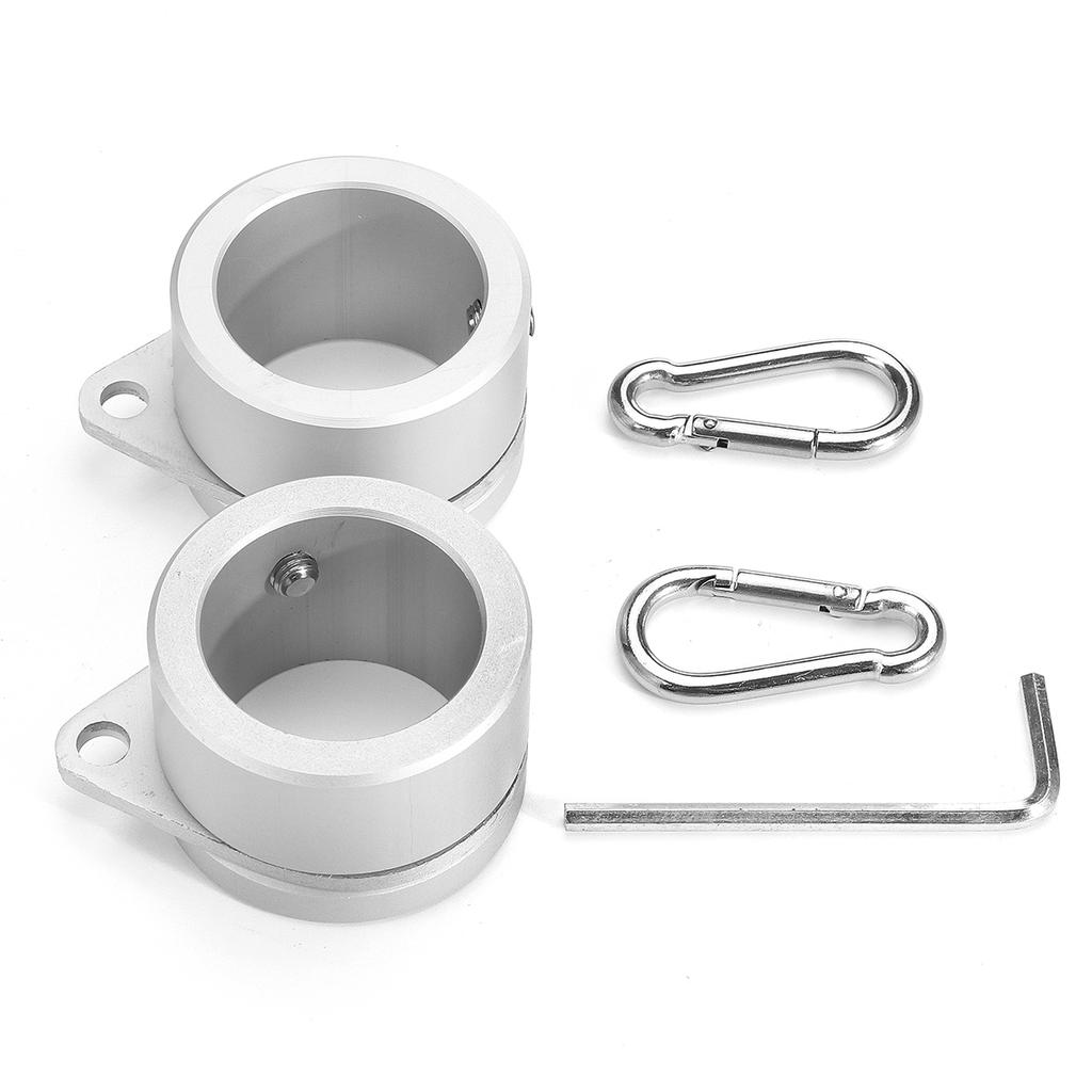 1 Pair Pole Attachments Alloy Metal Flag Pole Ring With Cla Grommet ...