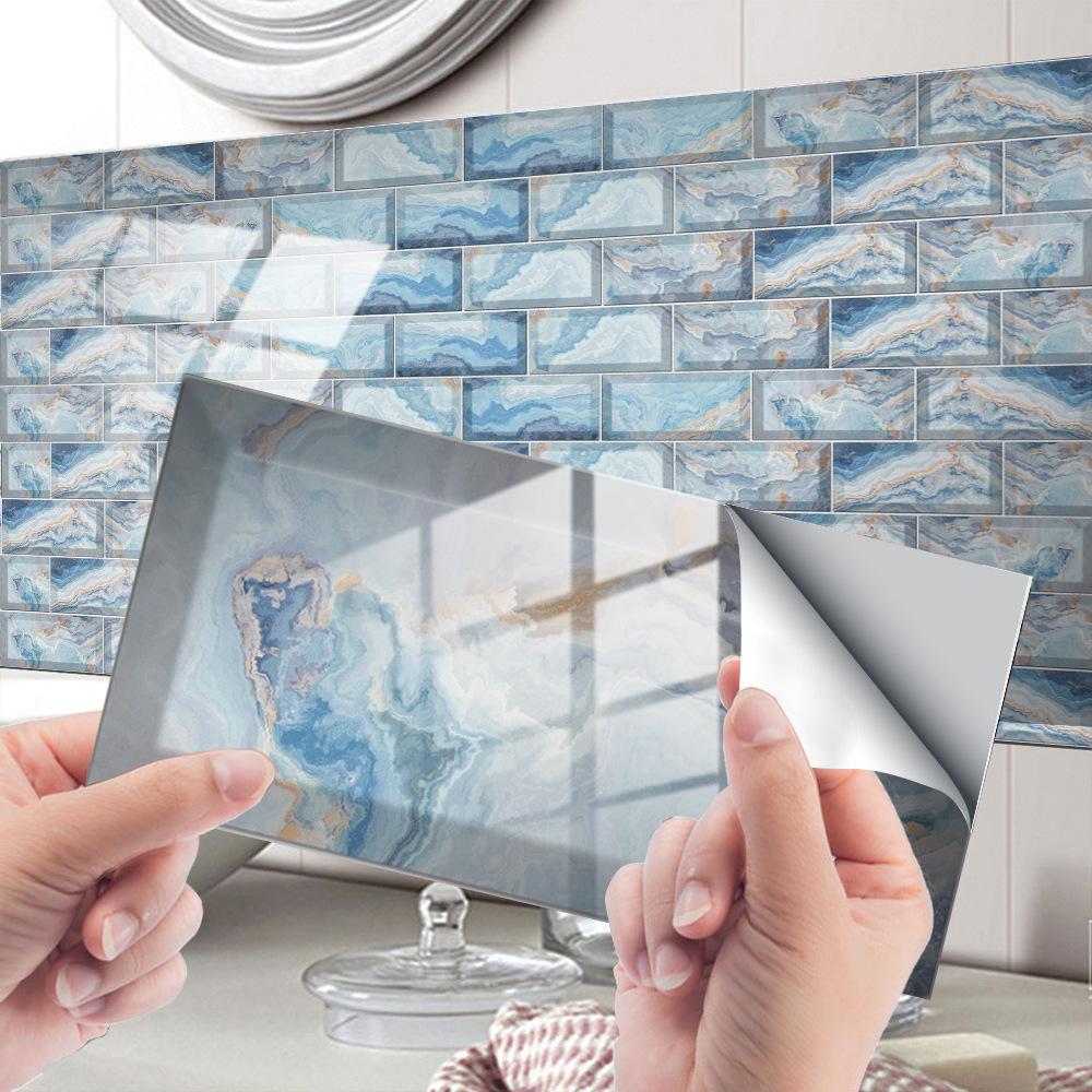 Buy 12Pcs 3D Crystal Tile Sticker Self-adhesive Waterproof Imitation ...