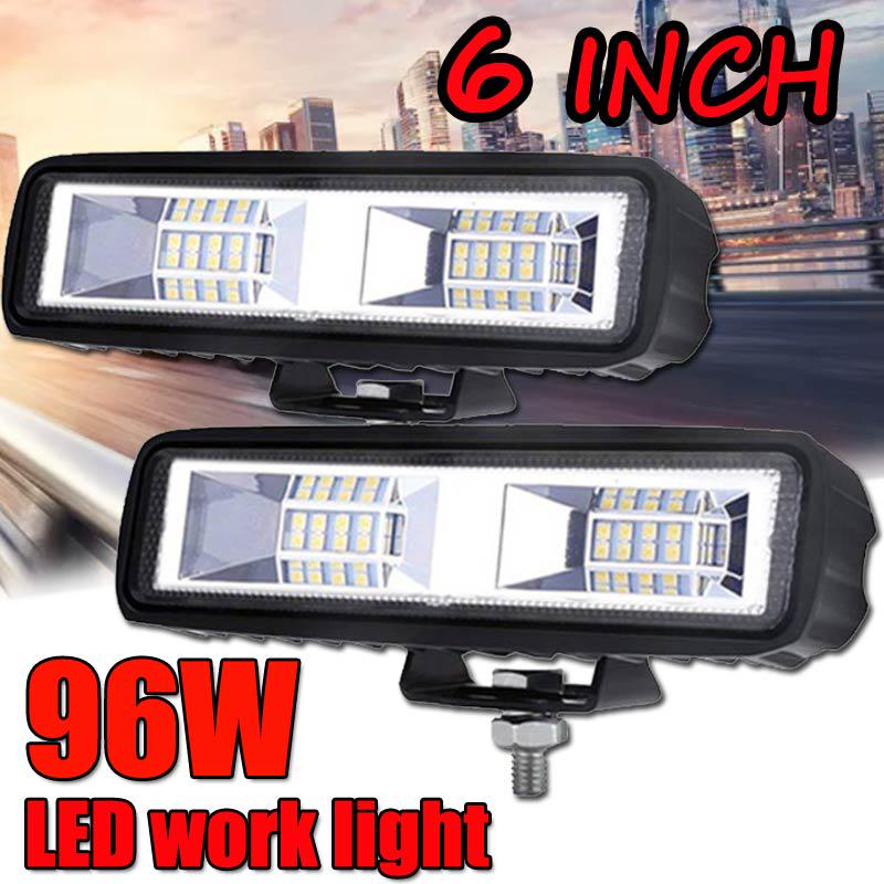 Buy 96w 6inch Led Work Light Led Worklight Lamps Bar Truck Led Light ...