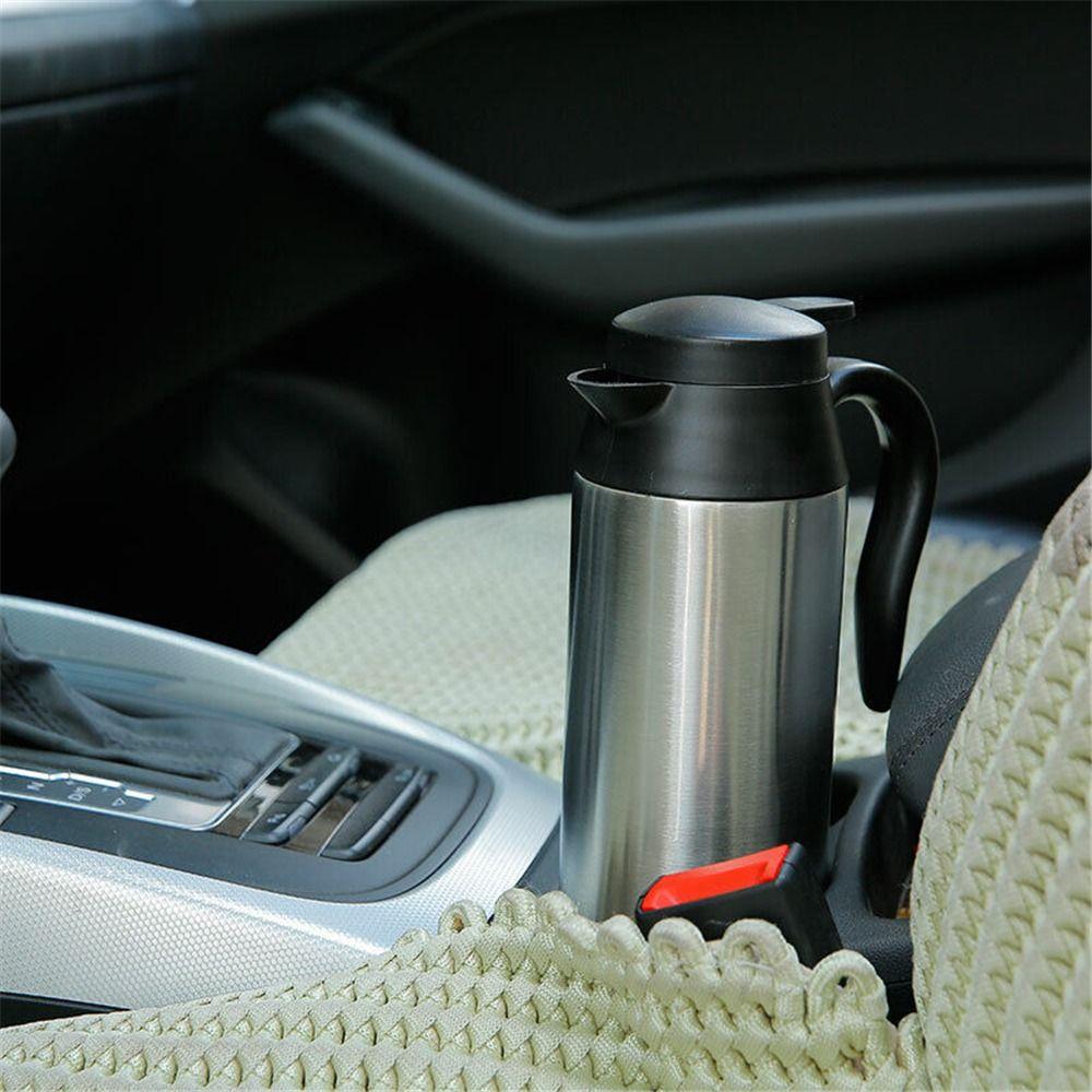 Buy Practical 12V Silver 750ml Water Heater Pot Travel Water Pot Car ...