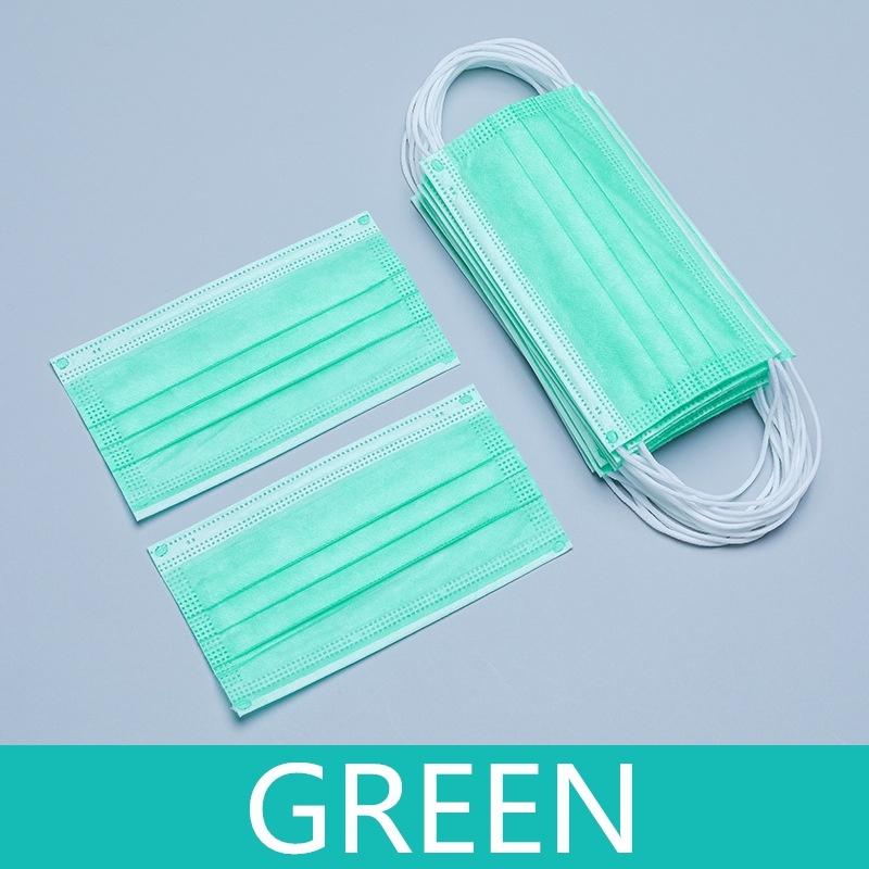 Buy 50/100/150/200PCS 3Ply Multicolor Disposable Mask Face Masks Anti ...